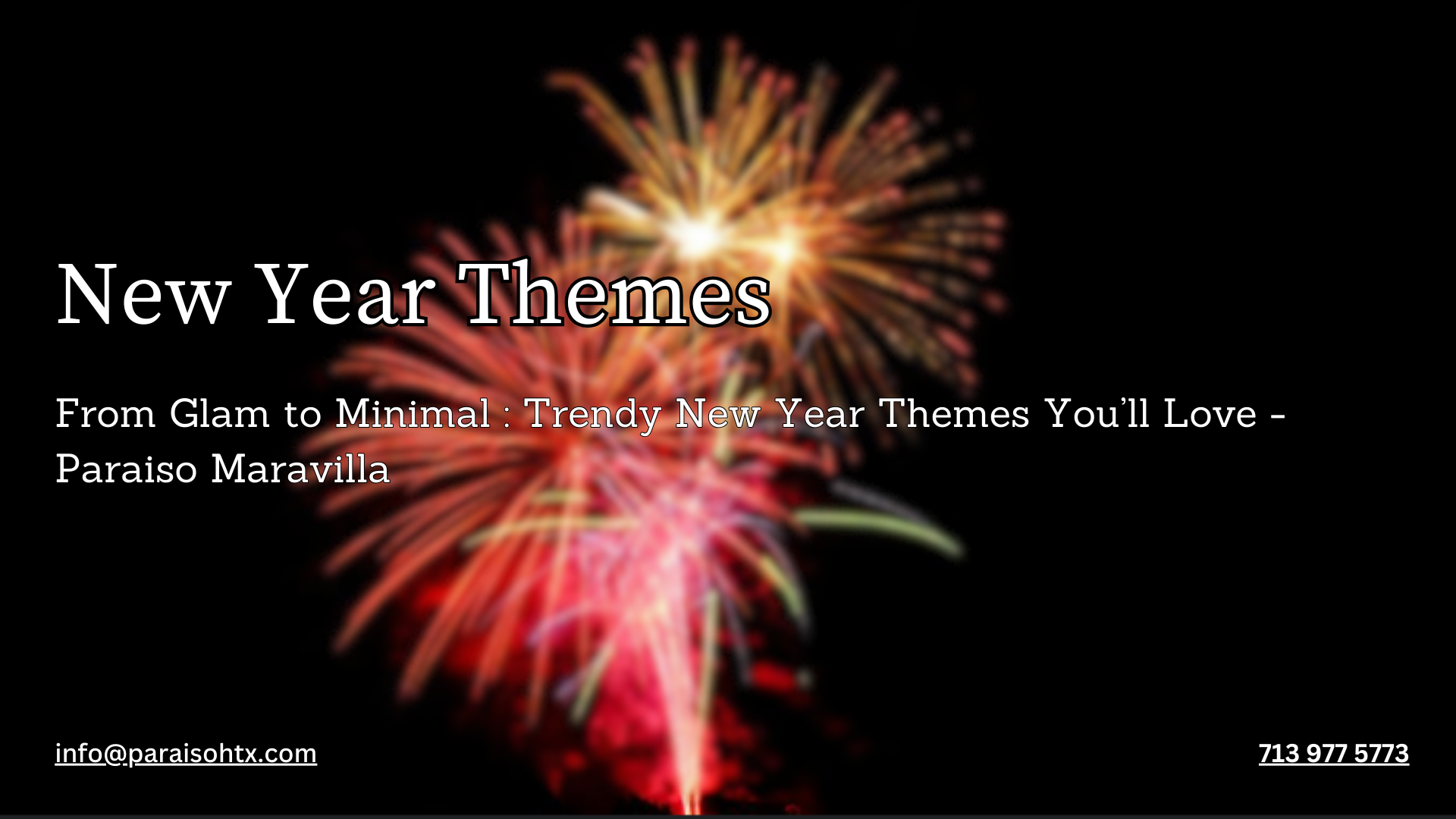 From Glam to Minimal : Trendy New Year Themes You’ll Love - Paraiso ...